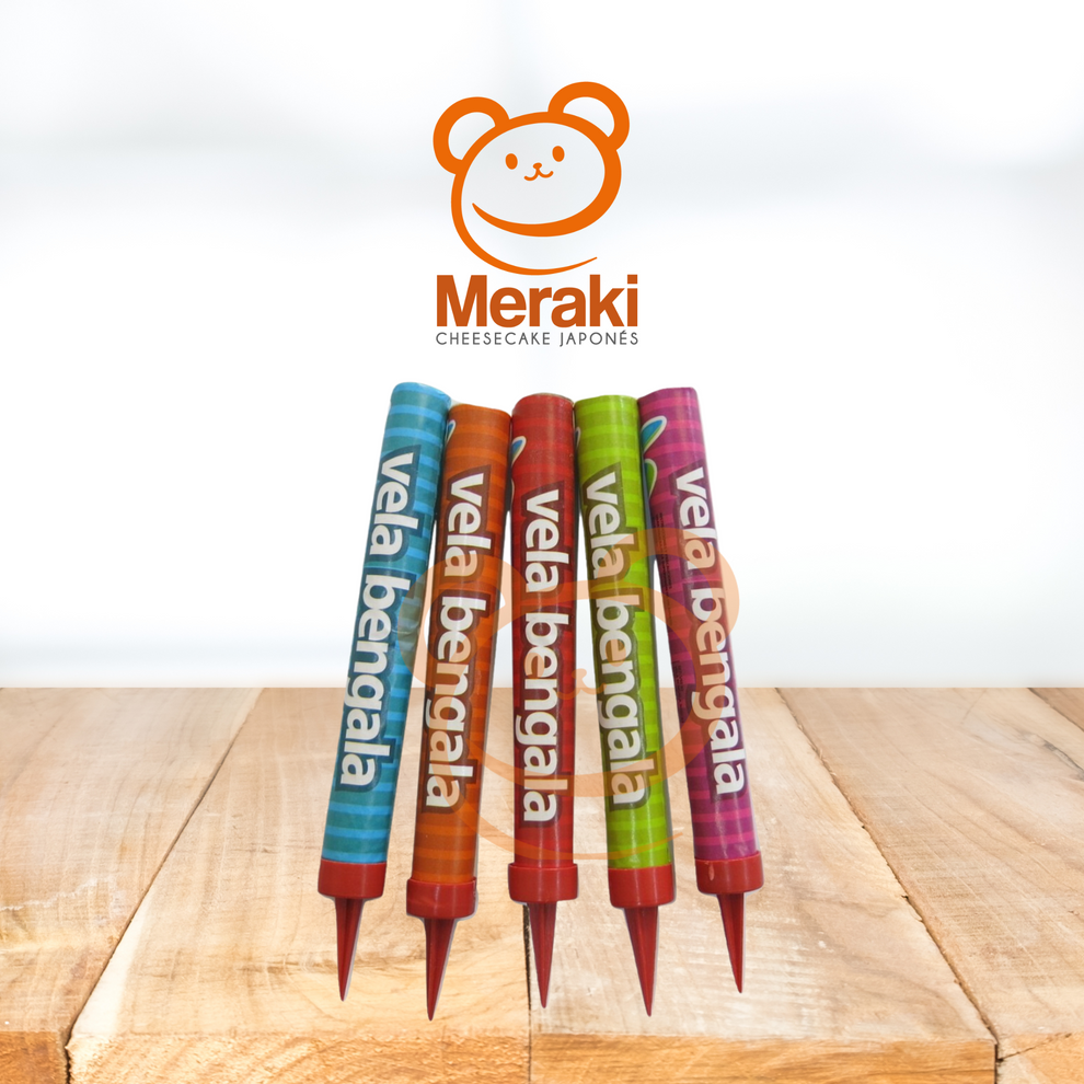 Vela estilo bengala – Meraki Cheesecake Japonés